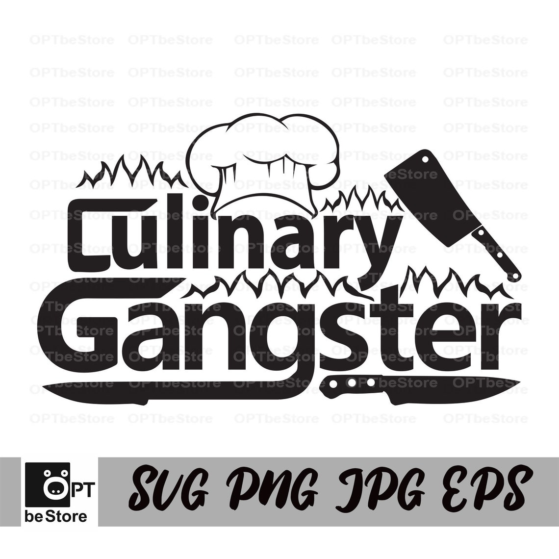 Culinary Gangster SVG Chef SVG Culinary Svg Chef Life | Etsy