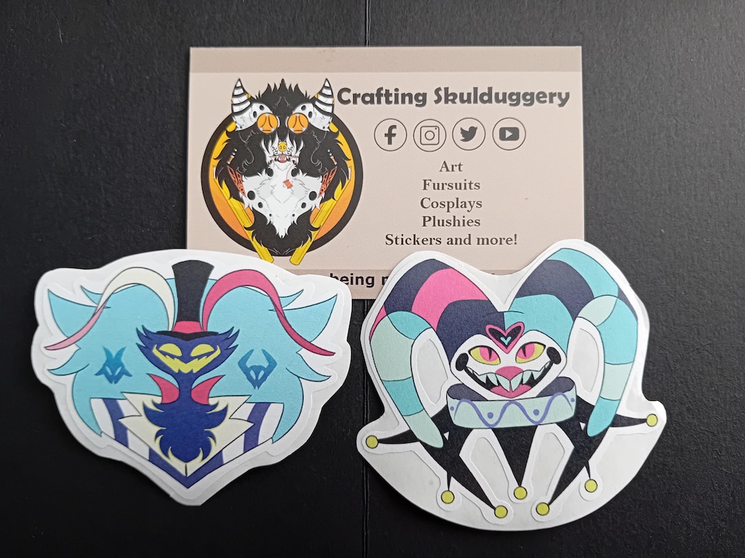 Helluva Boss Stickers Fizz, Ozzie, Stolas, Blitz, Loona, Queen B - Etsy