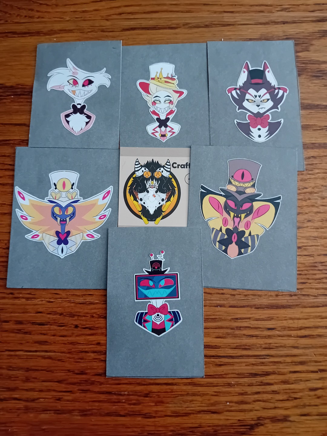 Hazbin Hotel Stickers Lucifer, Angel, Husk, Vox, Sir Pentious, Sir ...