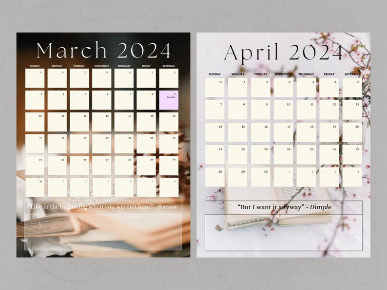 2024 BTS Digital Download Calendar Love Yourself Quotes Edition 12 ...