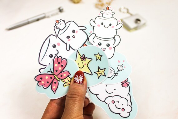 Kawaii Sticker Pack Cute Laptop Sticker Kawaii Sticker Set - Etsy