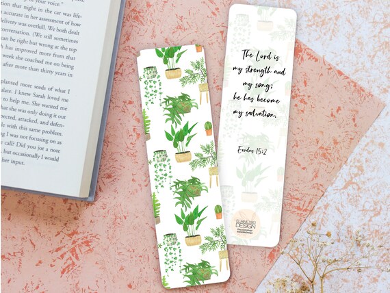 Leaf Bookmark Plant Bookmarks Custom Bookmark Book Mark | Etsy