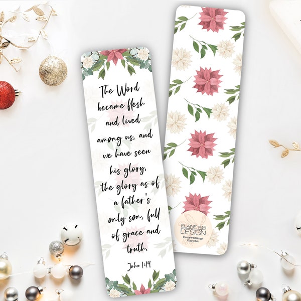 Christmas Bookmark - Etsy