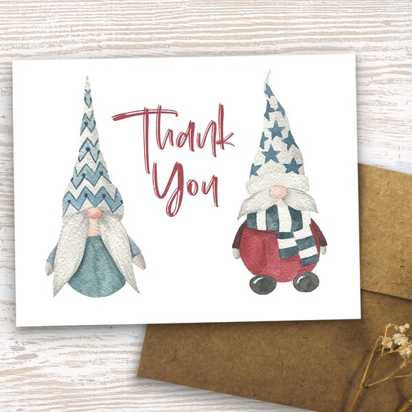 Gnome Thank You - Etsy