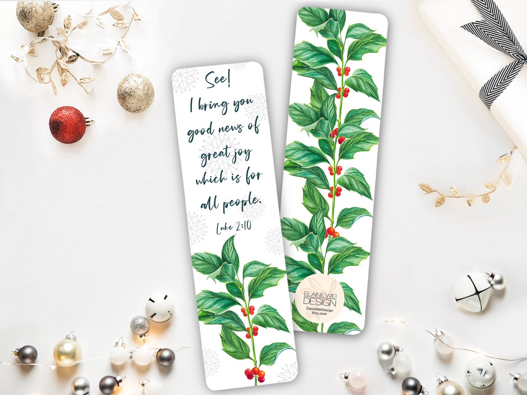 Good News| Christmas Bookmark| Book Mark| Scripture Bookmark| Christian ...