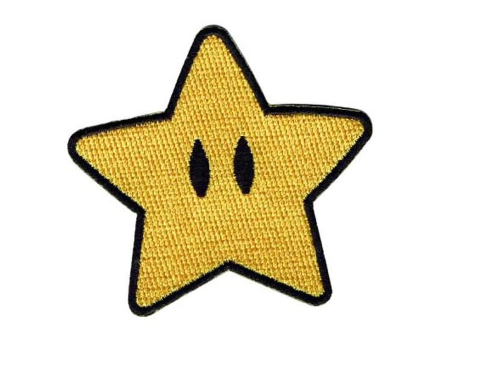 Super Mario Brothers invincible star Iron / Sew On Patch | Etsy