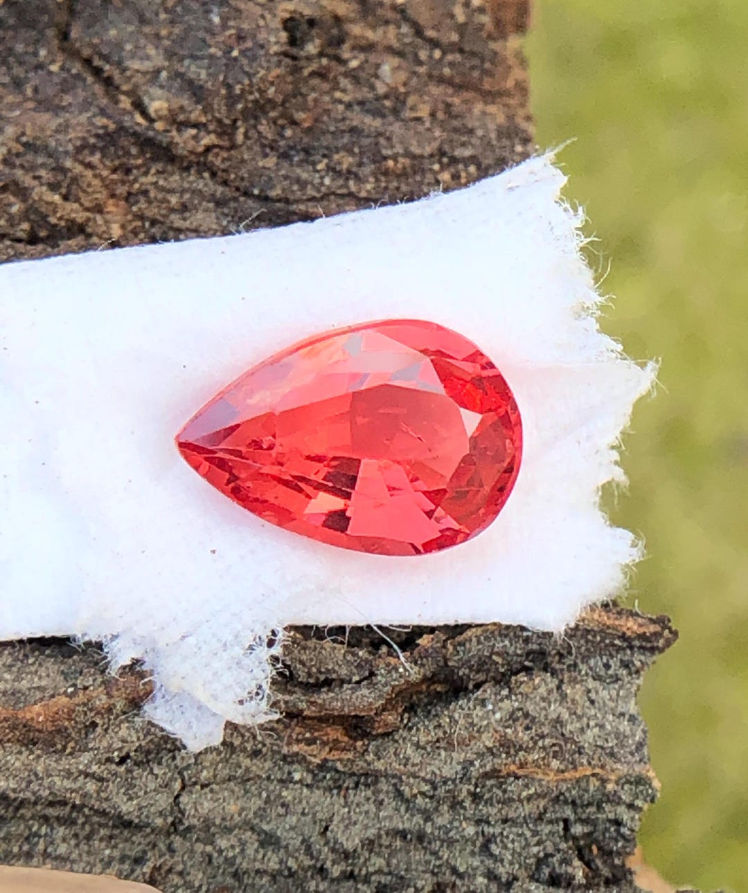 Rare Fanta Orange Spinel Gemstone, Stunning Natural Spinel Stone, Pear ...