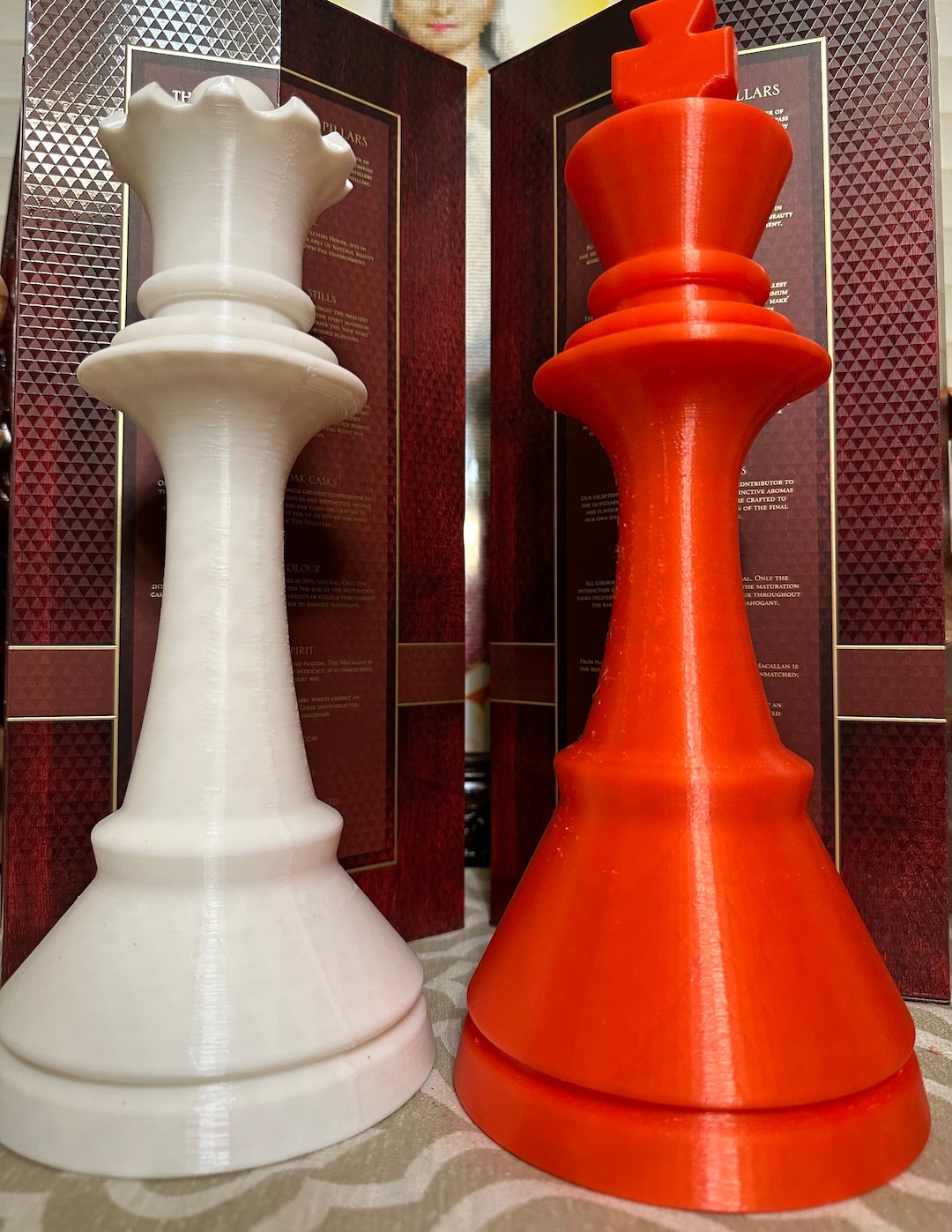 Decorative XL Chess Piece. 3D Printed King & Queen Chess Pieces - Etsy