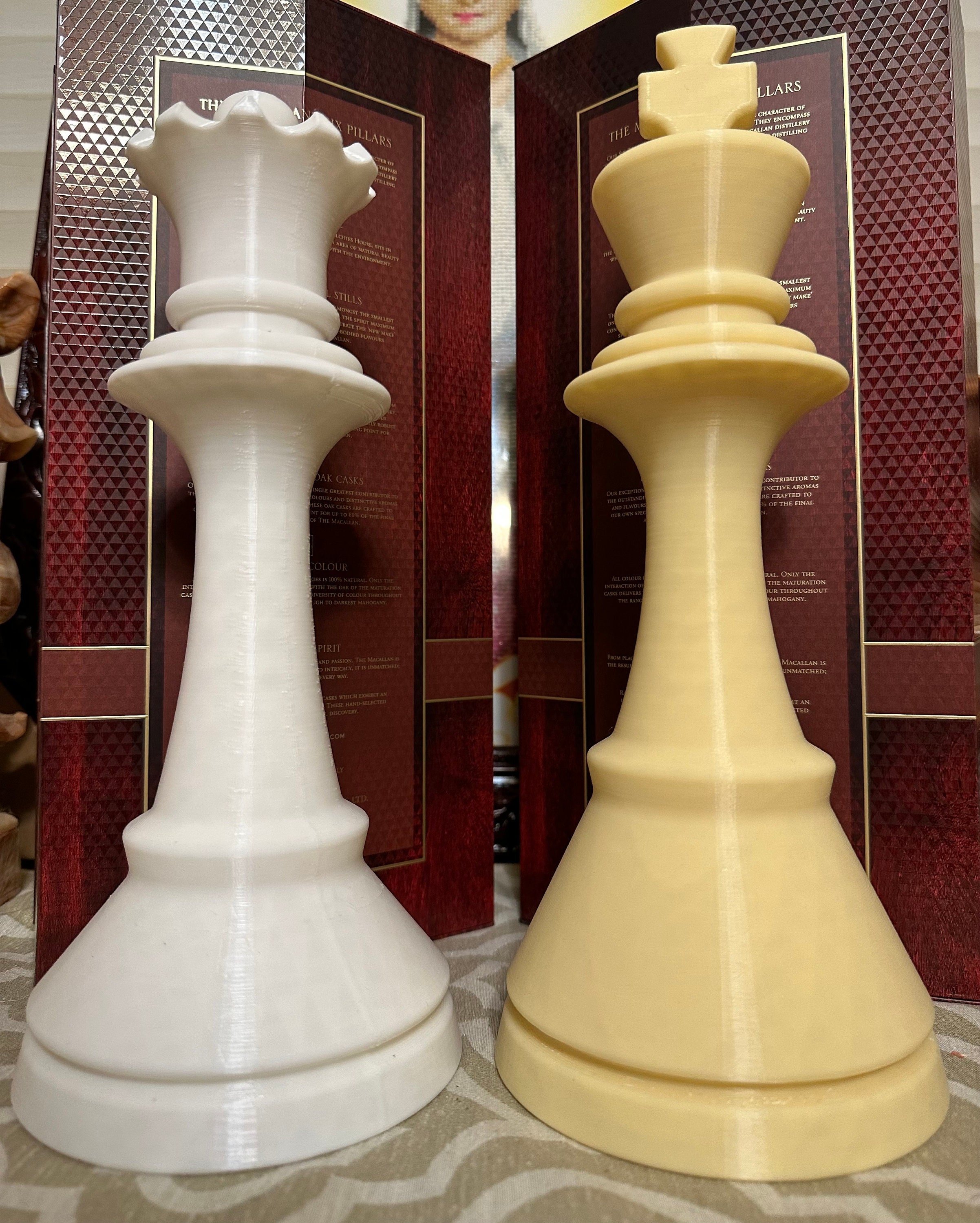 Decorative XL Chess Piece. 3D Printed King & Queen Chess Pieces - Etsy