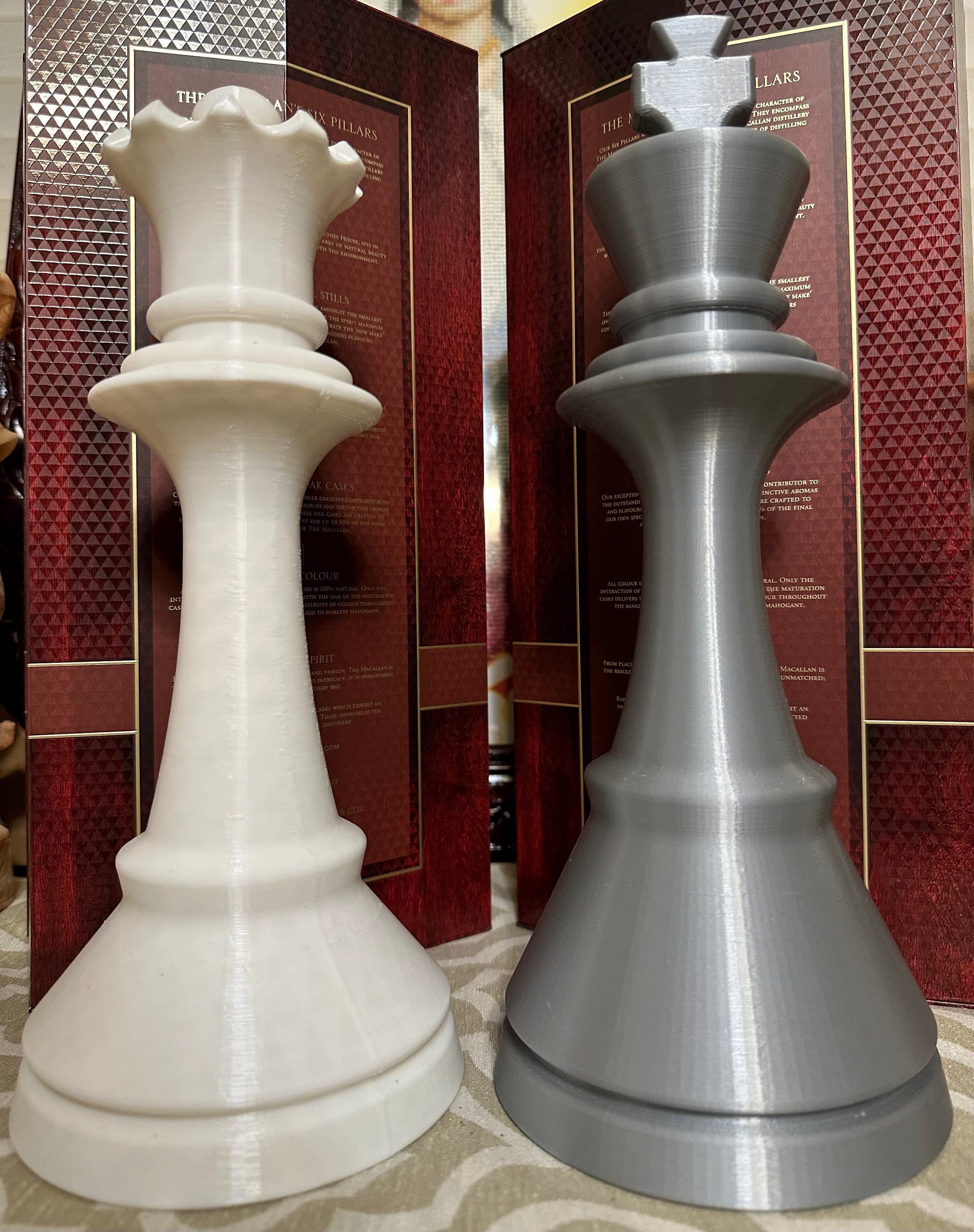 Decorative XL Chess Piece. 3D Printed King & Queen Chess Pieces - Etsy