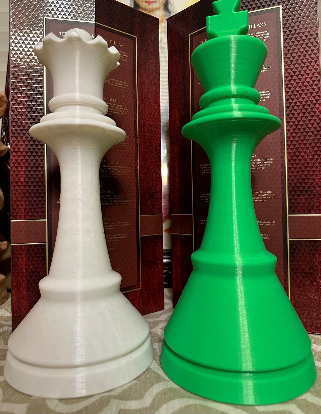 Decorative XL Chess Piece. 3D Printed King & Queen Chess Pieces - Etsy