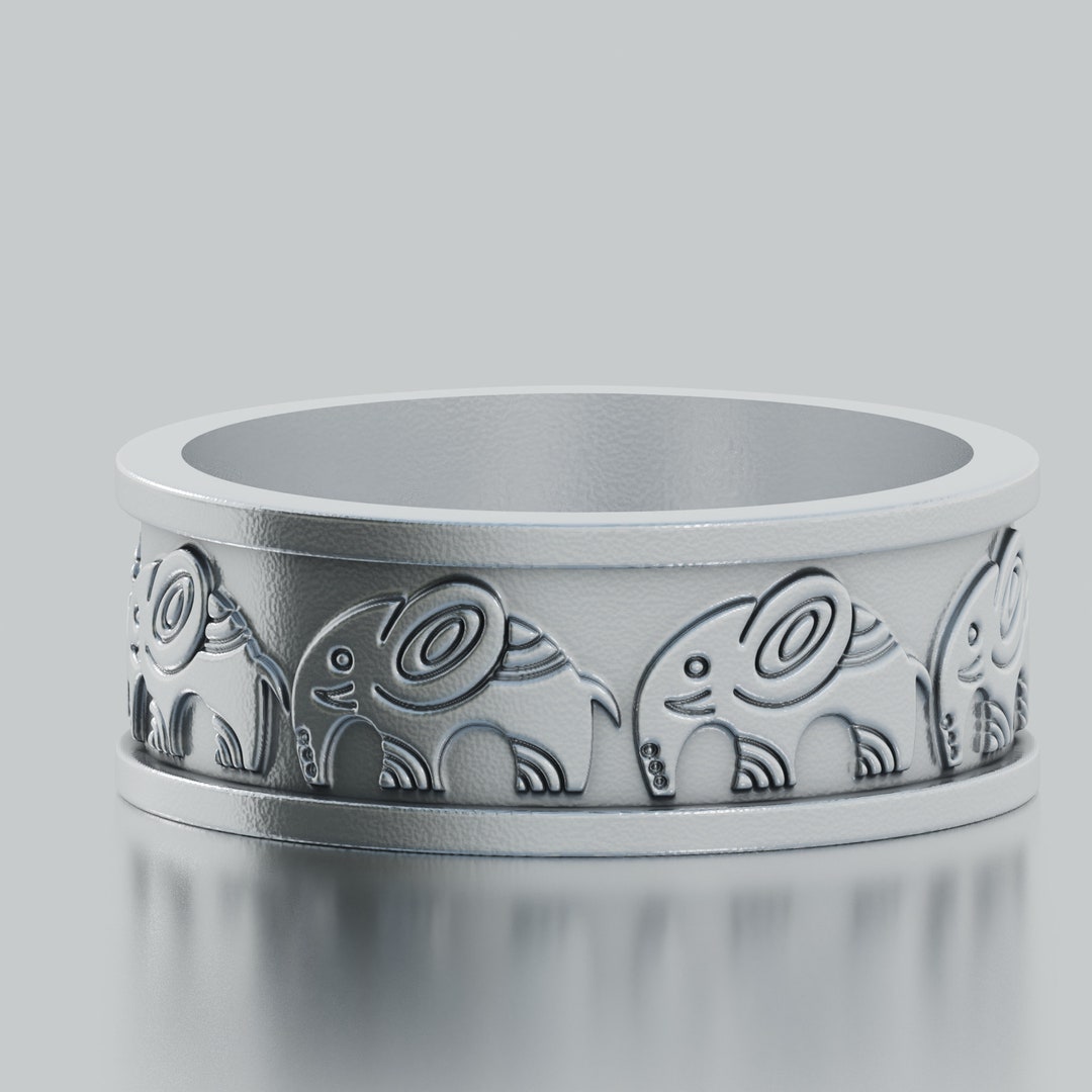 Cute Elephant Ring With Elephant Patterns Elephant Ring for Women Gold ...