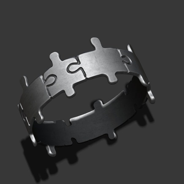 Puzzle Ring Mens - Etsy