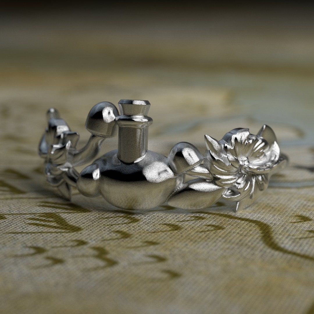 Dnd Mushroom Potion Ring for Dnd Character Dnd Flower Ring for Women ...
