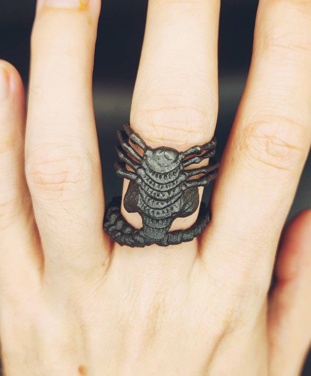H.R Giger Inspired, Alien Face Hugger Ring , Aliens Jewellery ...