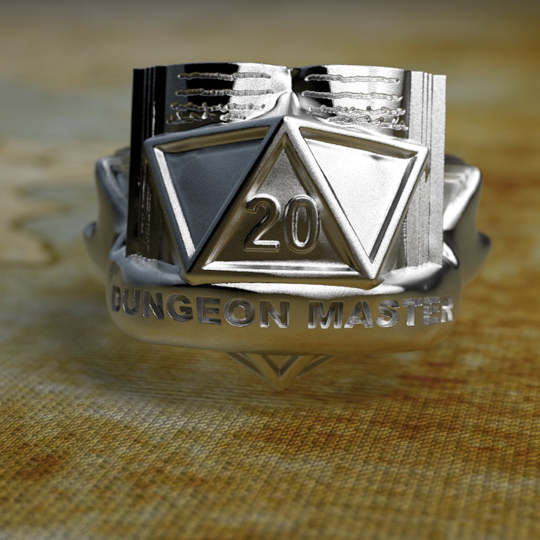 Dnd D20 Dice Ring for Dungeon and Dragons Dungeon Master Dice Ring ...