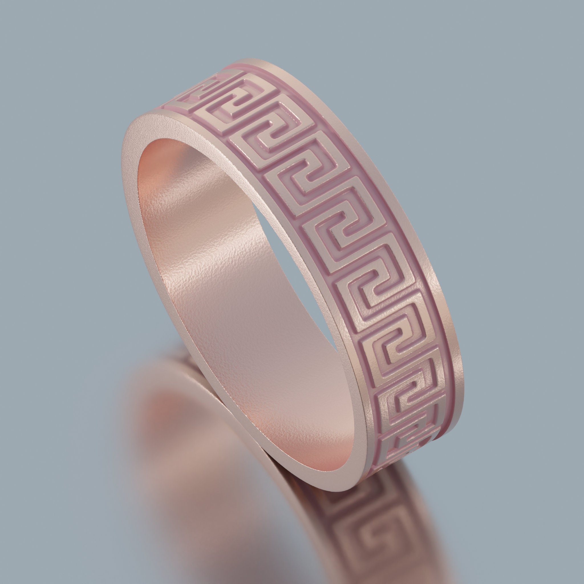 Aztec Pattern Ring Aztec Mens Ring for Mayan Wedding Aztec Gold Ring ...