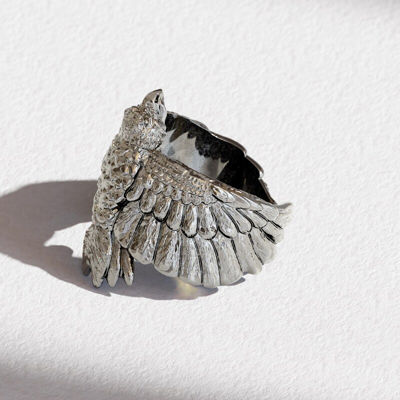 Raven Wedding Ring - Etsy