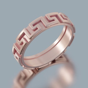 Aztec Pattern Ring Aztec Mens Ring for Mayan Wedding Aztec Gold Ring ...