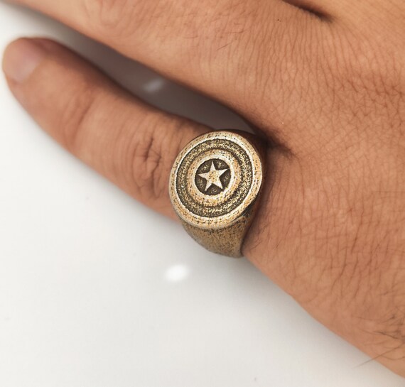 Captain America Shield Ring Marvel Ring Marvel Jewellery - Etsy