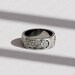 Gold Sunflower Ring for Men in Silver With Elegant Floral Pattern Ring ...