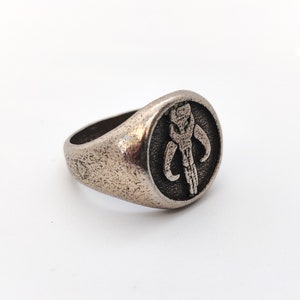 Mandalorian Signet Ring , Boba Fett Star Wars Ring , Star Wars ...