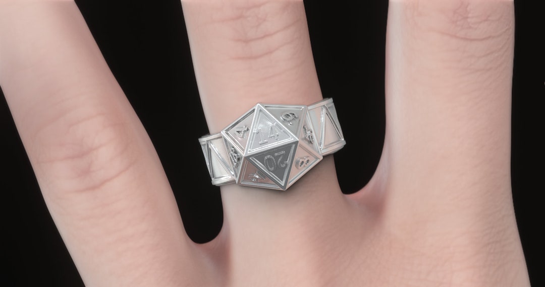 Dnd Dice Ring for Dnd Birthdays Dnd Characters D20 Metal Dice Dnd ...