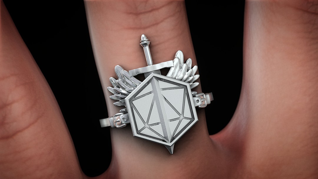 Dungeon and Dragons Paladin Class Dice Ring Gifts, Dice Ring , D20 ...