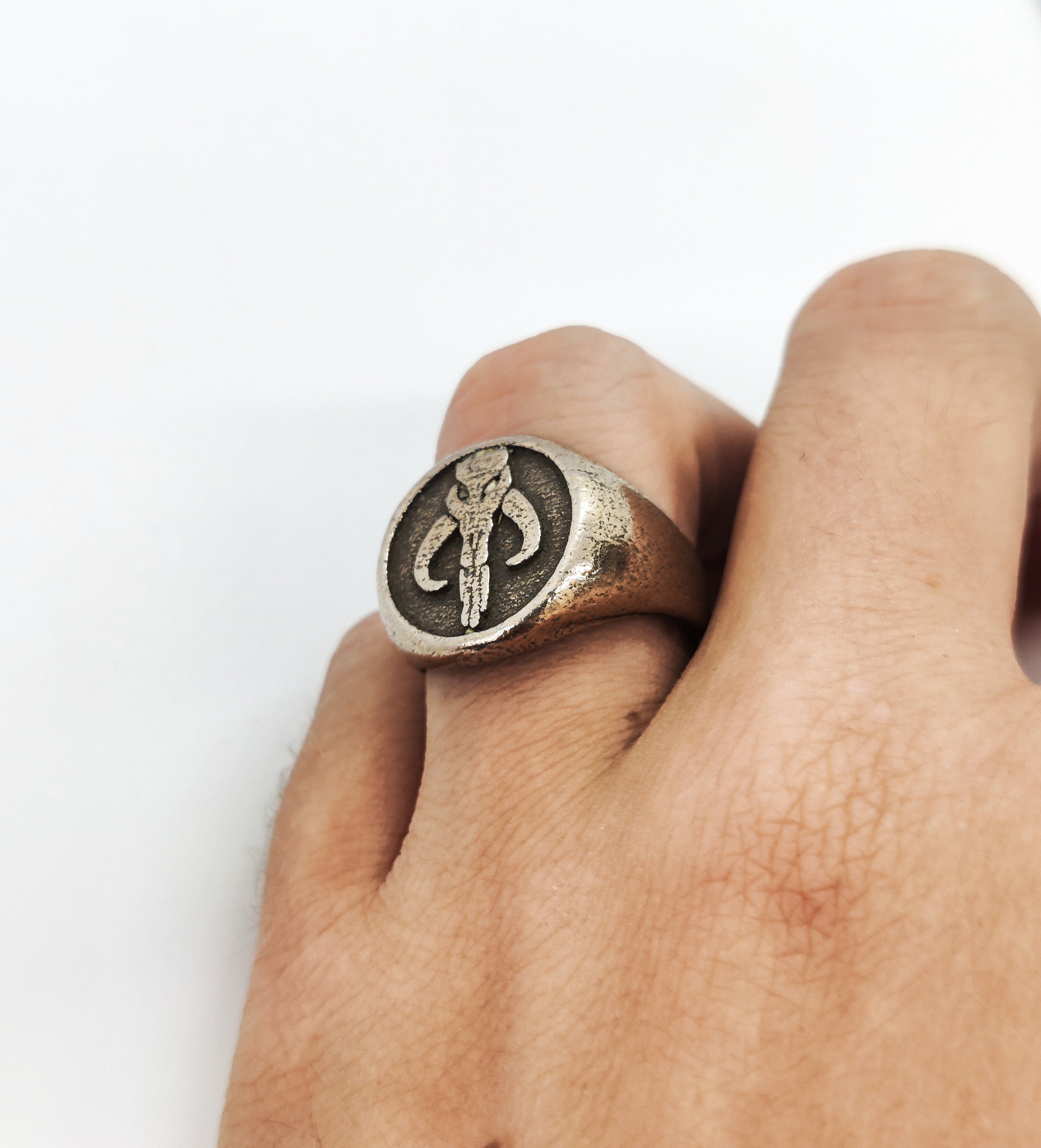 Mandalorian Signet Ring Boba Fett Star Wars Ring Star Wars - Etsy