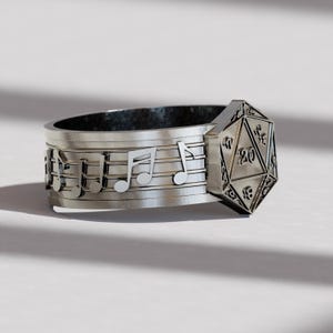 Dungeon and Dragons Musical Bard Ring Enchanted DND Jewelry for RPG ...