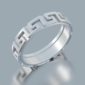 Aztec Pattern Ring Aztec Mens Ring for Mayan Wedding Aztec Gold Ring ...