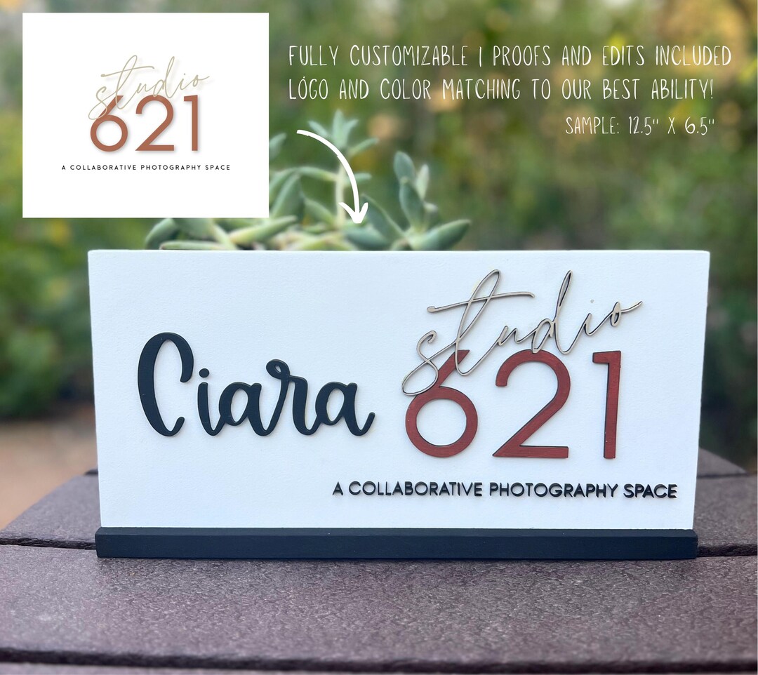 Personalized Custom Sign | Business Logo or Name | Logo & Color ...