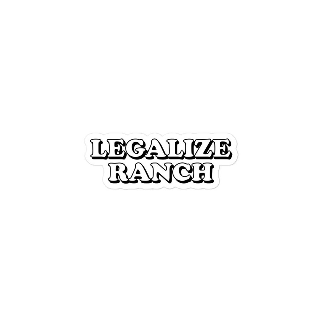 LEGALIZE RANCH Pizza Eric Andre Bubble-free Stickers - Etsy