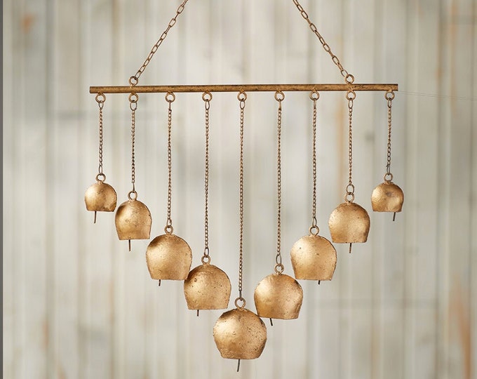Gold Bell Wind Chime From India - Etsy