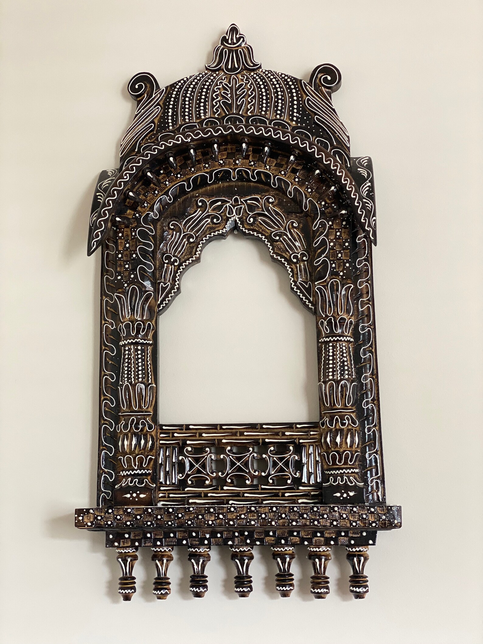 Jharokha Wooden Handmade Window GRY - Etsy