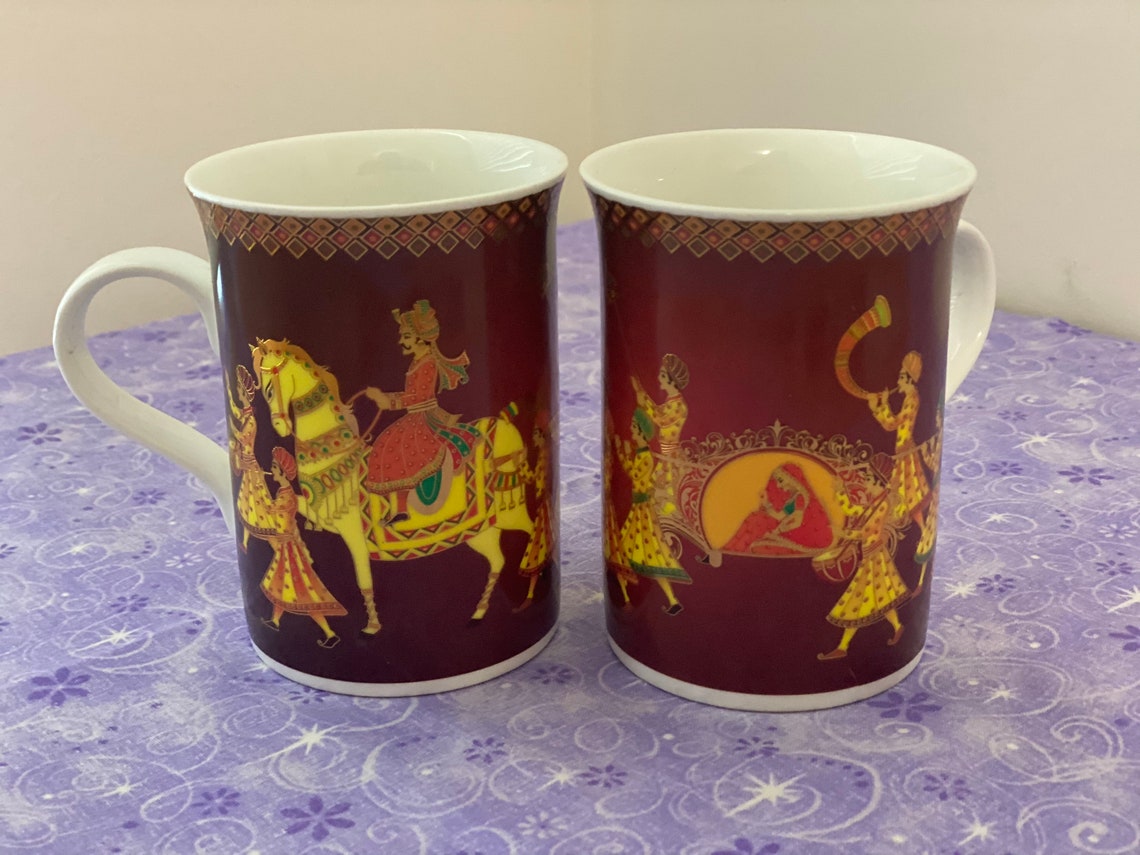 Indian Traditional Design Coffee Mugs - Etsy