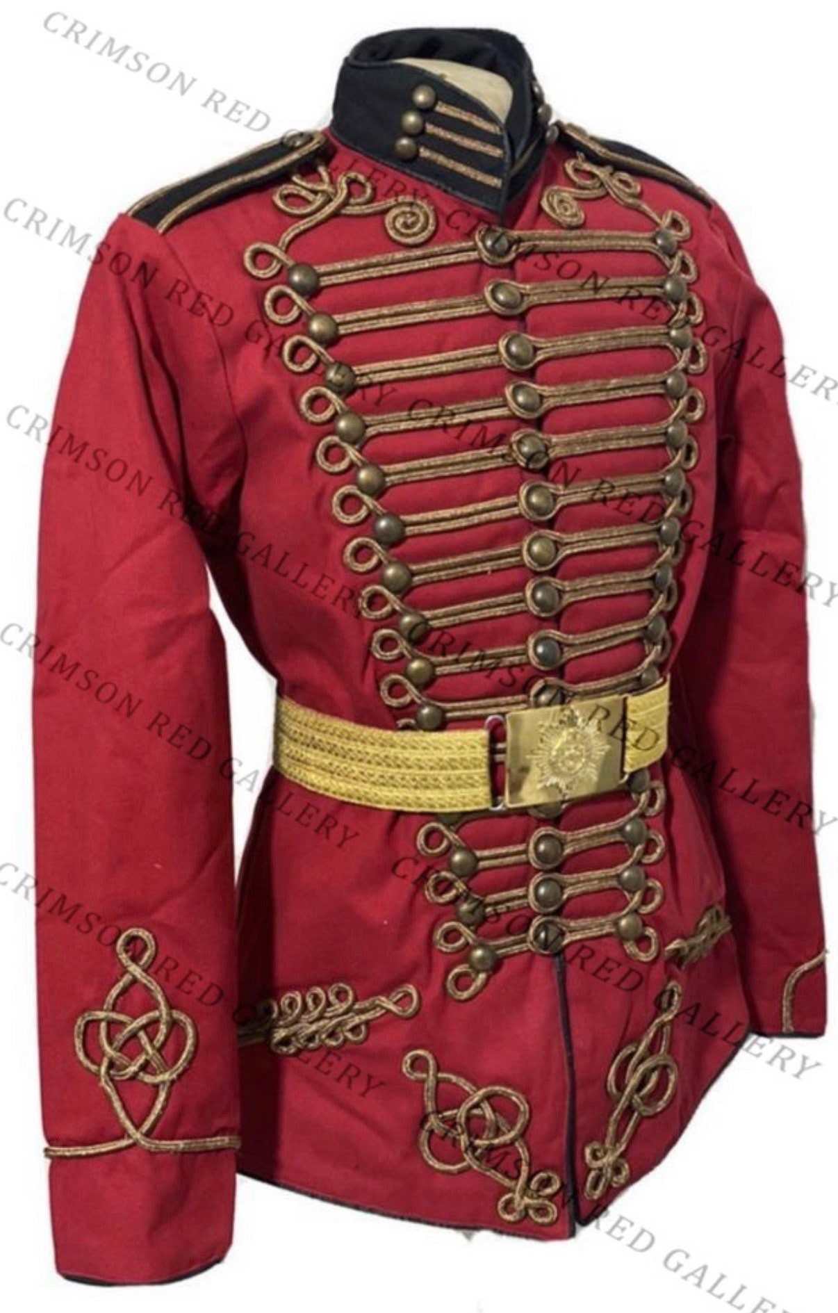 Red/black British Royal Jacket With Adjustable Gold Belt and - Etsy ...