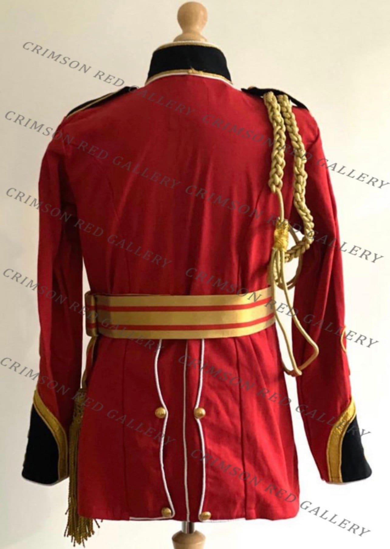Red/black British Royal Jacket With Sash and Tassels to Fit Chest Size ...