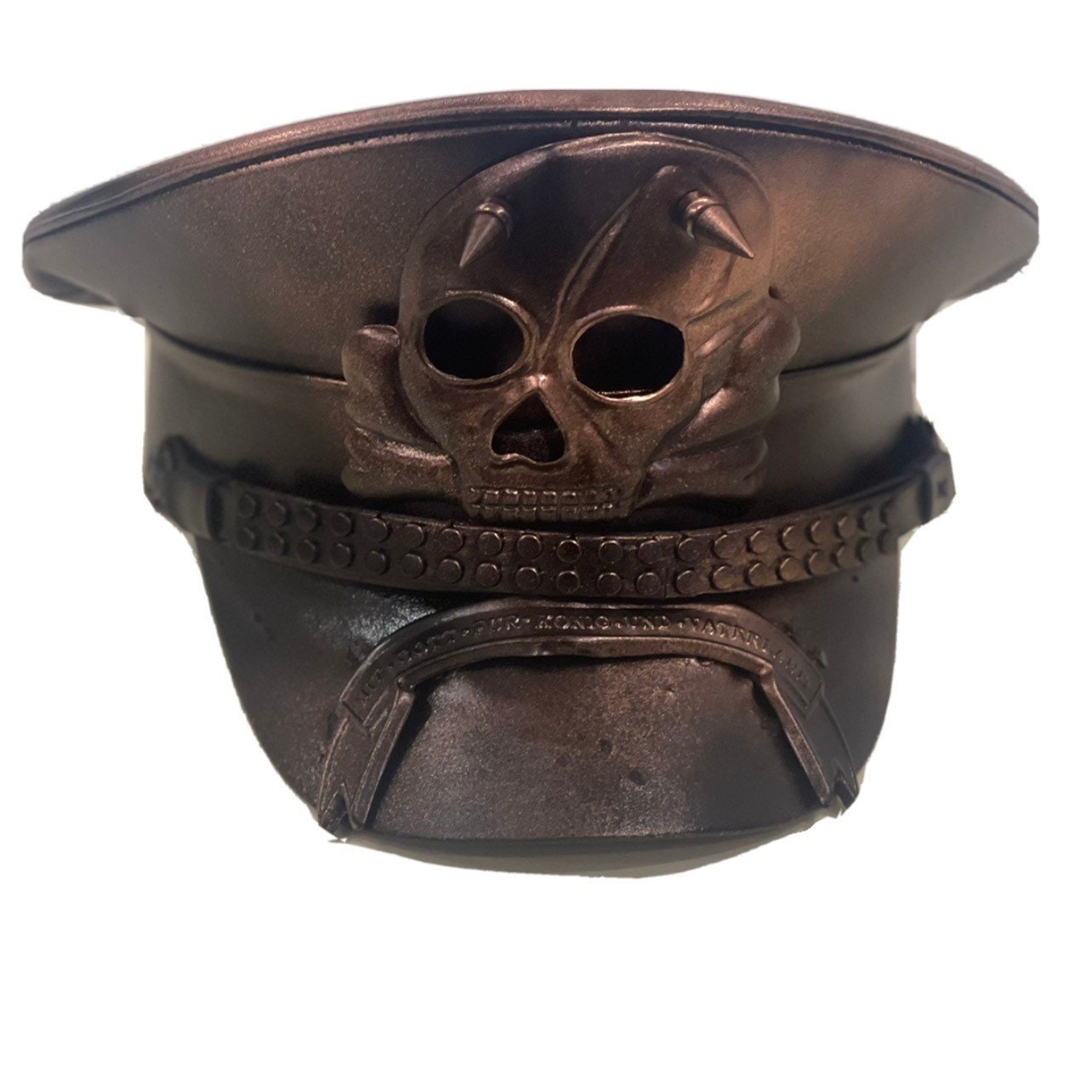 German Death Head 1805 Cavalry Badge Plate Skull Cross Peak Hat With ...