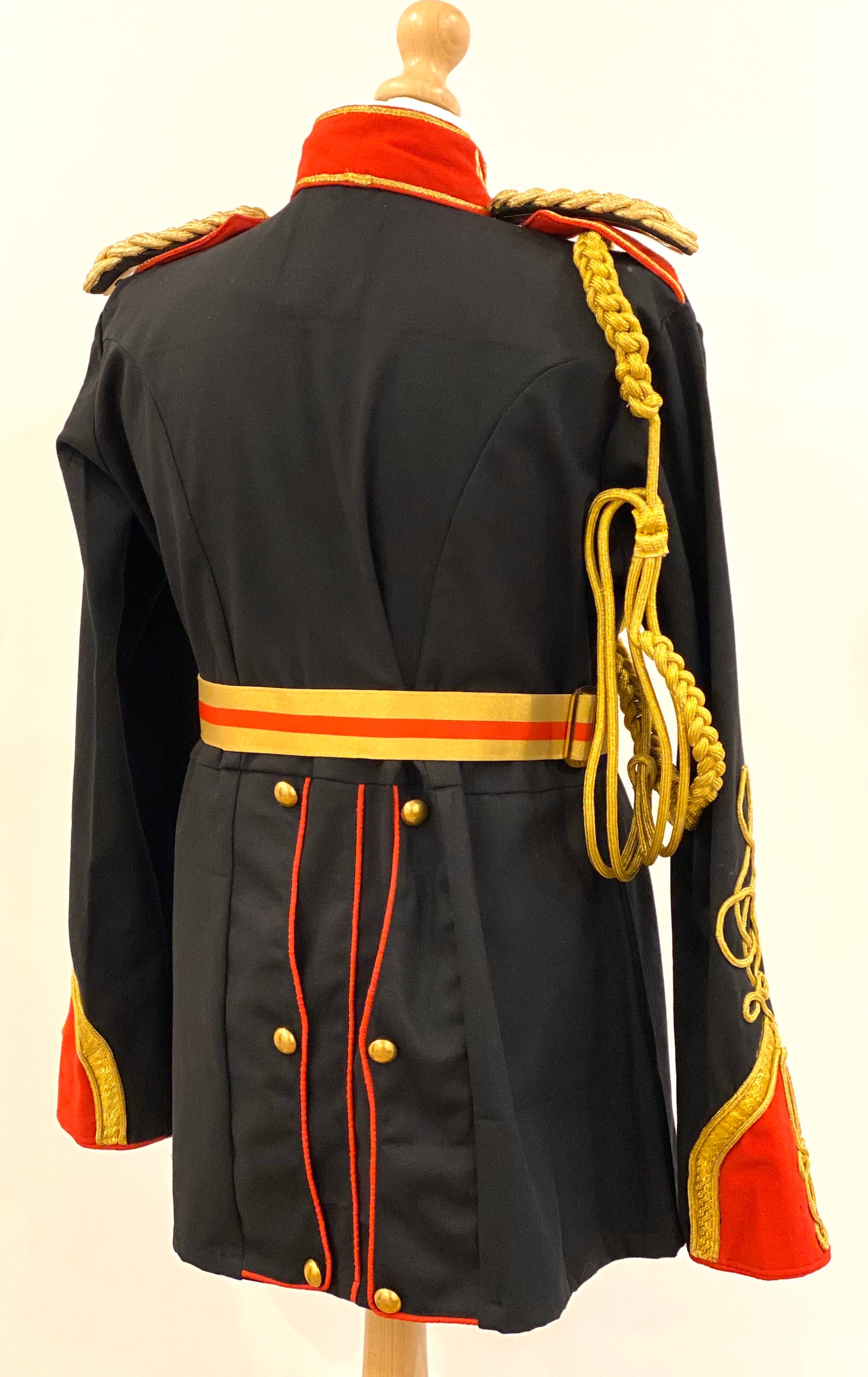 Black/red British Royal Jacket With Motto Dieu Mon Droit Belt - Etsy