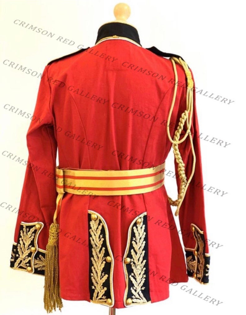 Red/black British Royal Jacket With Red/gold Sash With Tassels to Fit ...