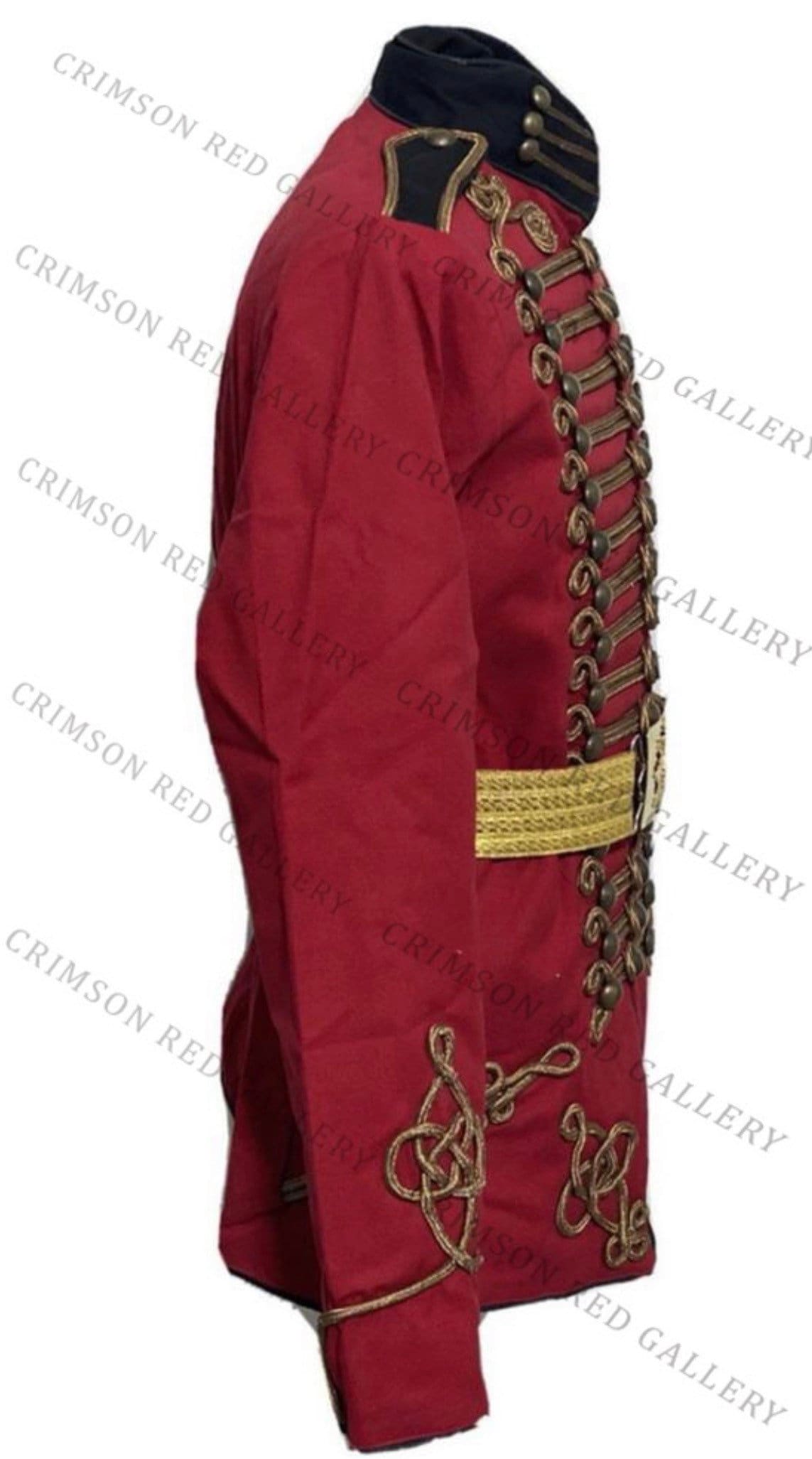 Red/black British Royal Jacket With Adjustable Gold Belt and Buckle to ...