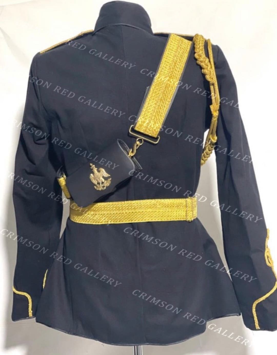 British Royal Jacket With Adjustable Gold Belt and Buckle and ...