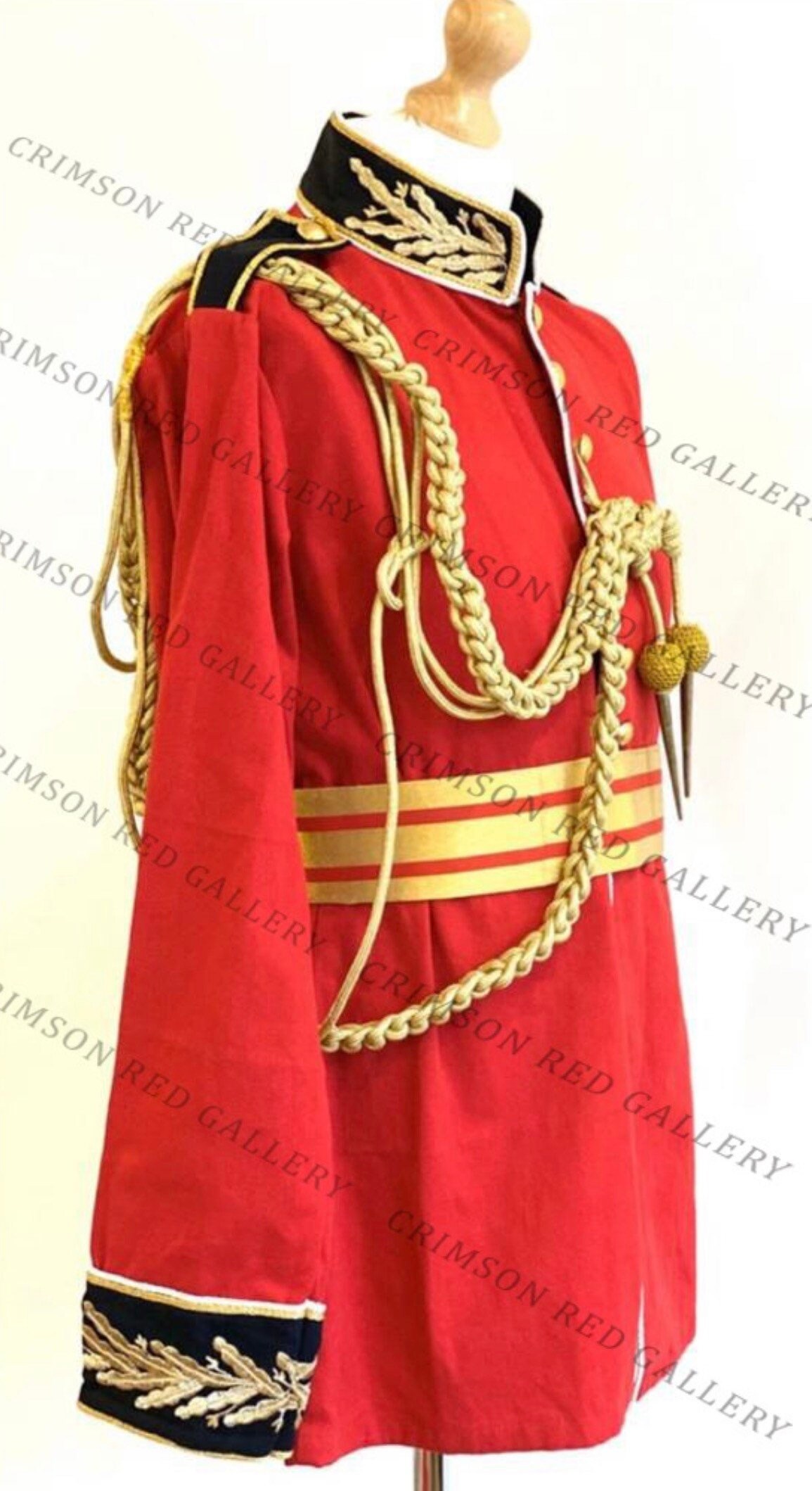 Red/black British Royal Jacket With Red/gold Sash With Tassels to Fit ...