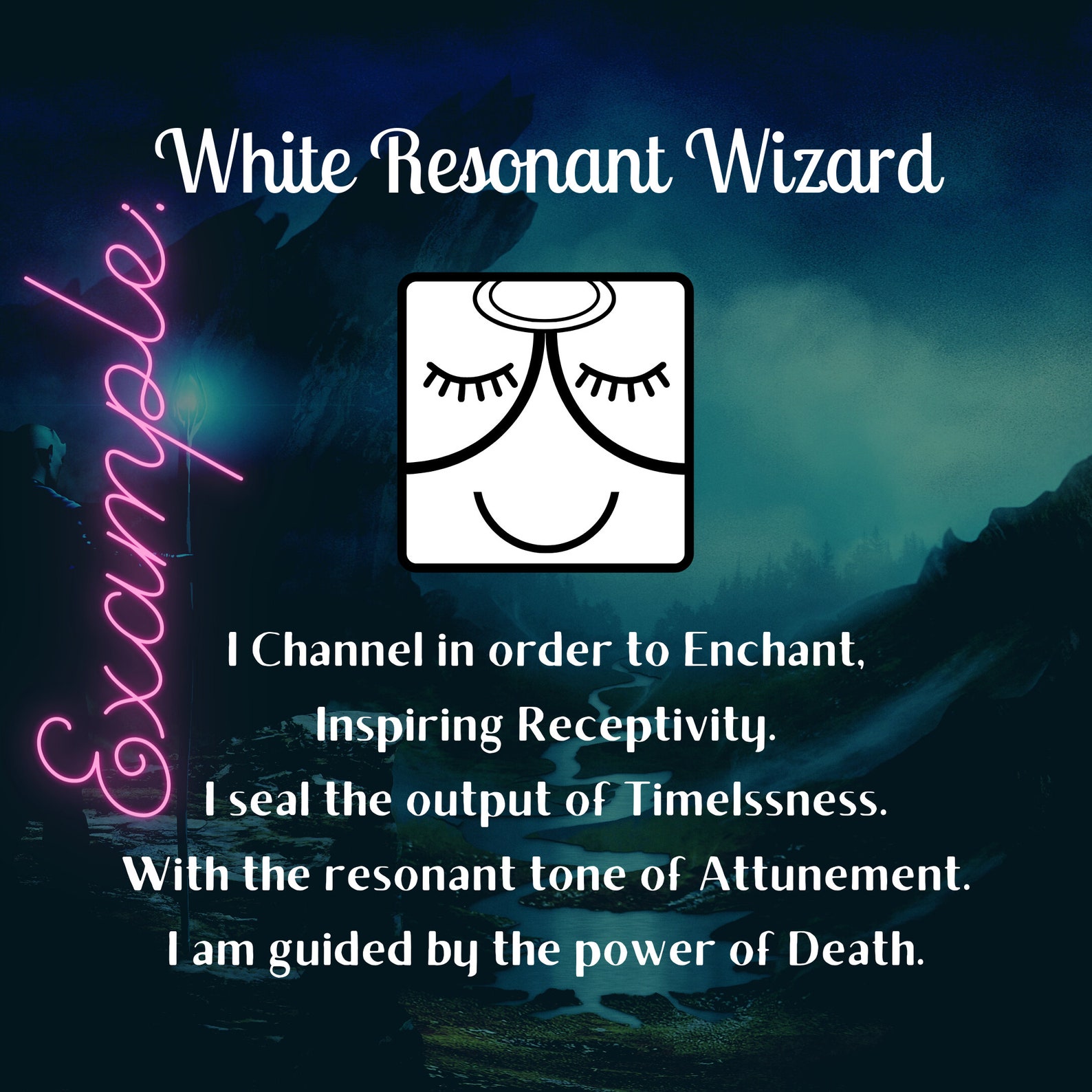 Galactic Signature & Mantra With Custom Image - Etsy