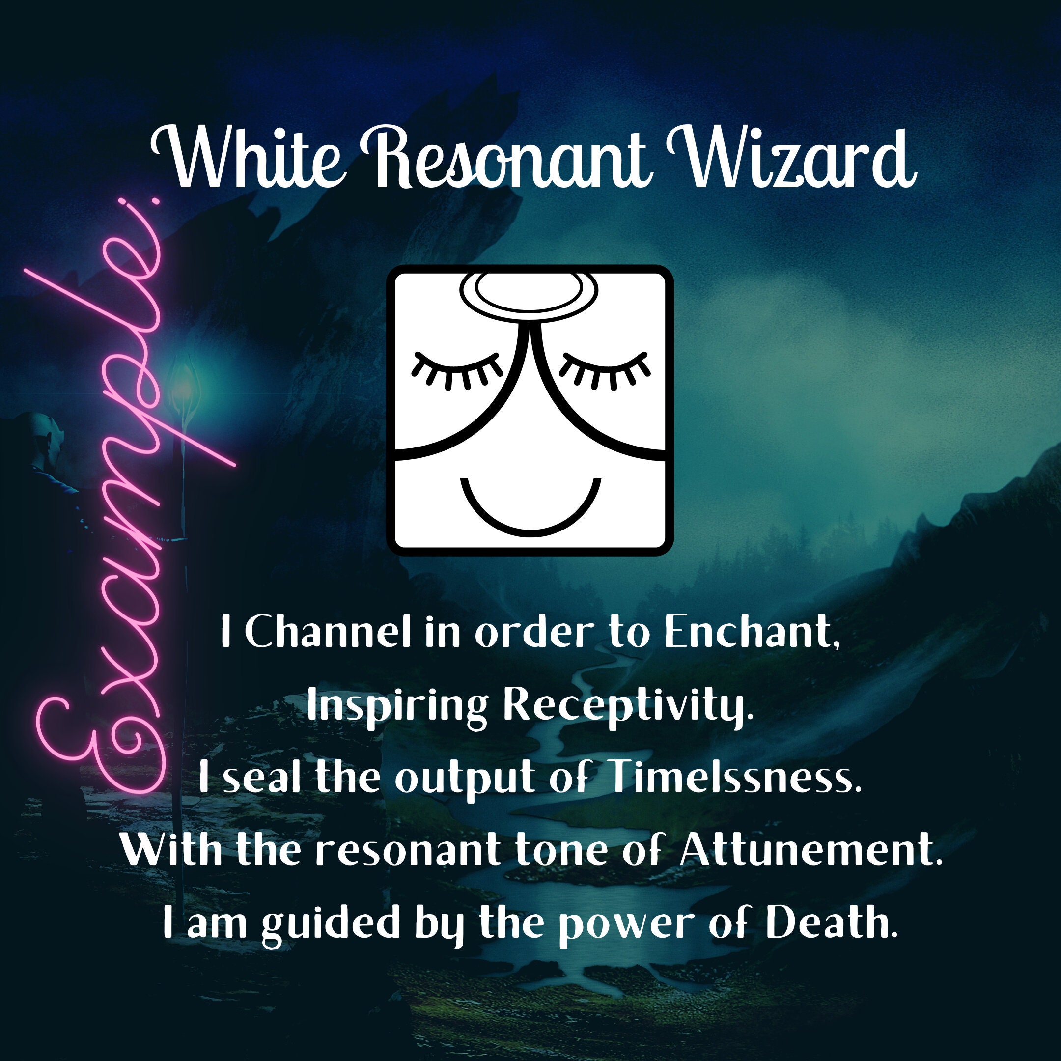 Galactic Signature & Mantra With Custom Image - Etsy