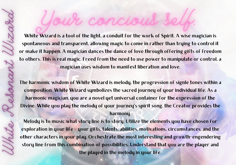 In Depth Higher Self Horoscope, Mayan Galactic Signature With Pages of ...