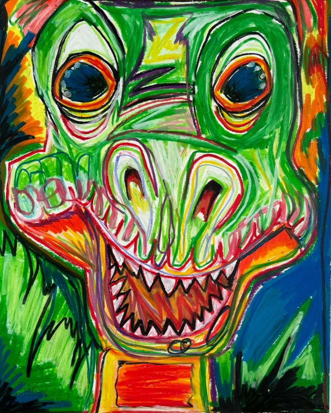 Dino the Dinosaur Pop Art Prints, ANIMAL Canvas Print, Colorful Poster ...