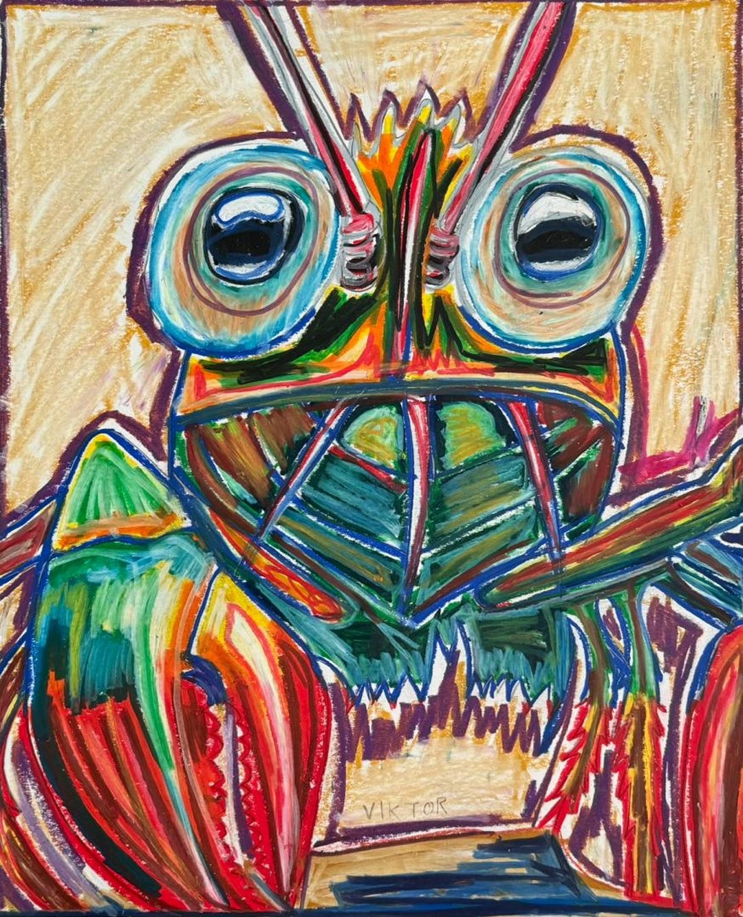 Crab - Marine Life Art Prints, ANIMAL Canvas Print, Colorful Poster ...