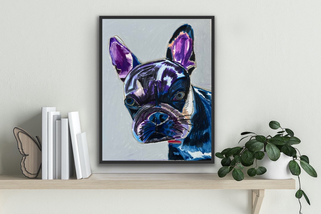 French Bulldog Dog Portrait, Giclee Prints, Wall Decor, Animal Print ...